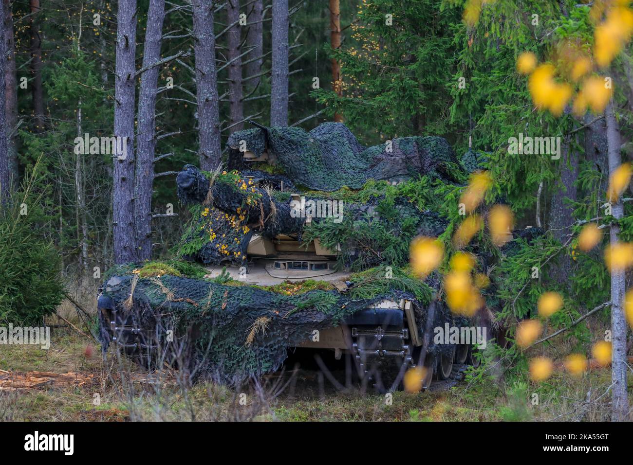 U.S. Soldiers assigned to Ares Company, 1st Battalion, 66th Armor ...