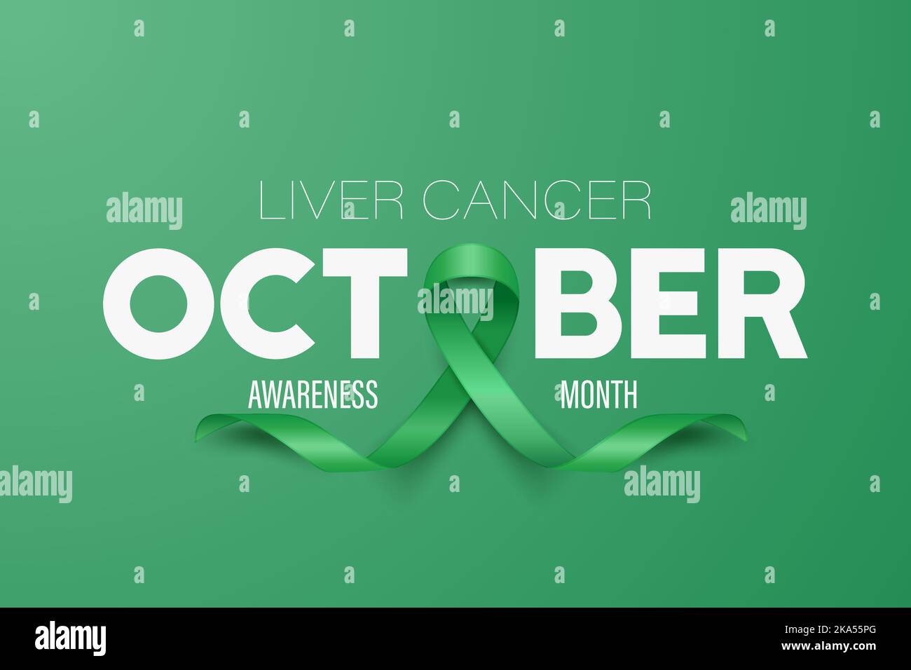 October. Liver Cancer Banner, Card, Placard with Vector 3d Realistic ...