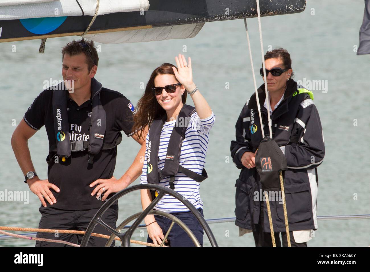 The Duchess of Cambridge prepares to go match-race sailing on Americas ...