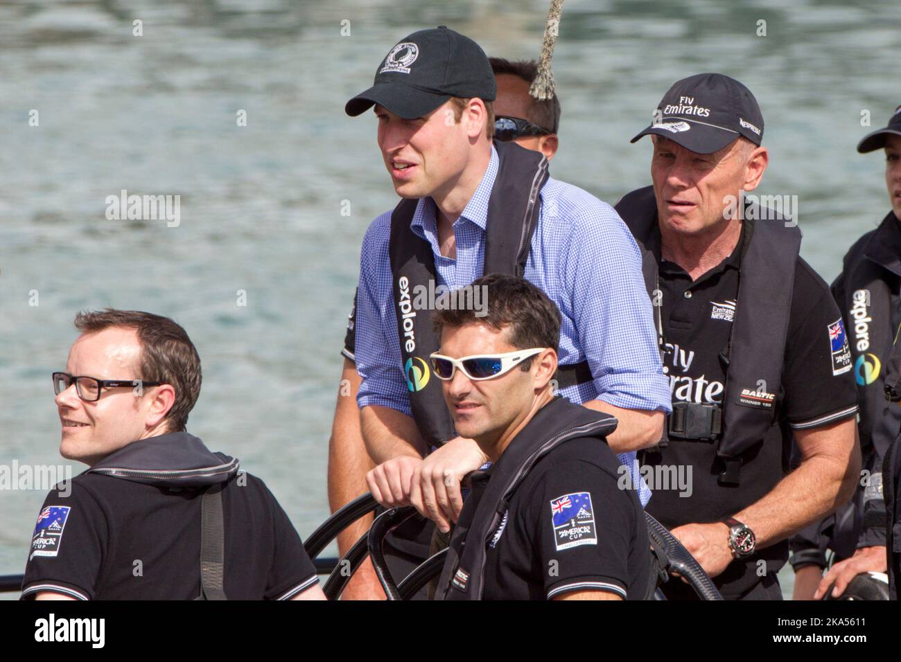 The Duke of Cambridge prepares to go match-race sailing on Americas Cup ...