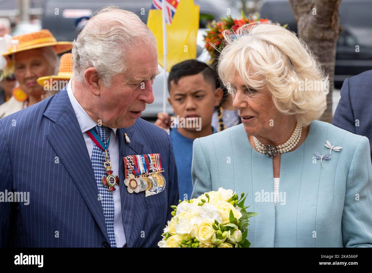 Prince Charles and Camilla, Duchess of Cornwall attend Wreath laying ...