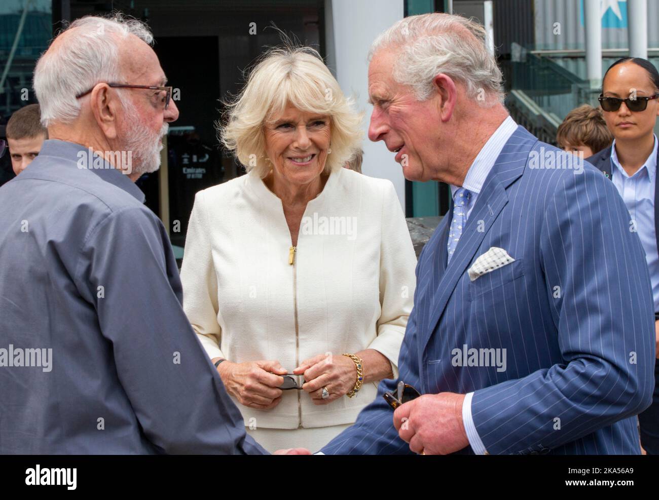 Prince Charles and Camilla, Duchess of Cornwall take part in a public ...