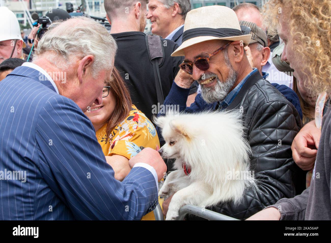 Prince Charles and Camilla, Duchess of Cornwall take part in a public ...