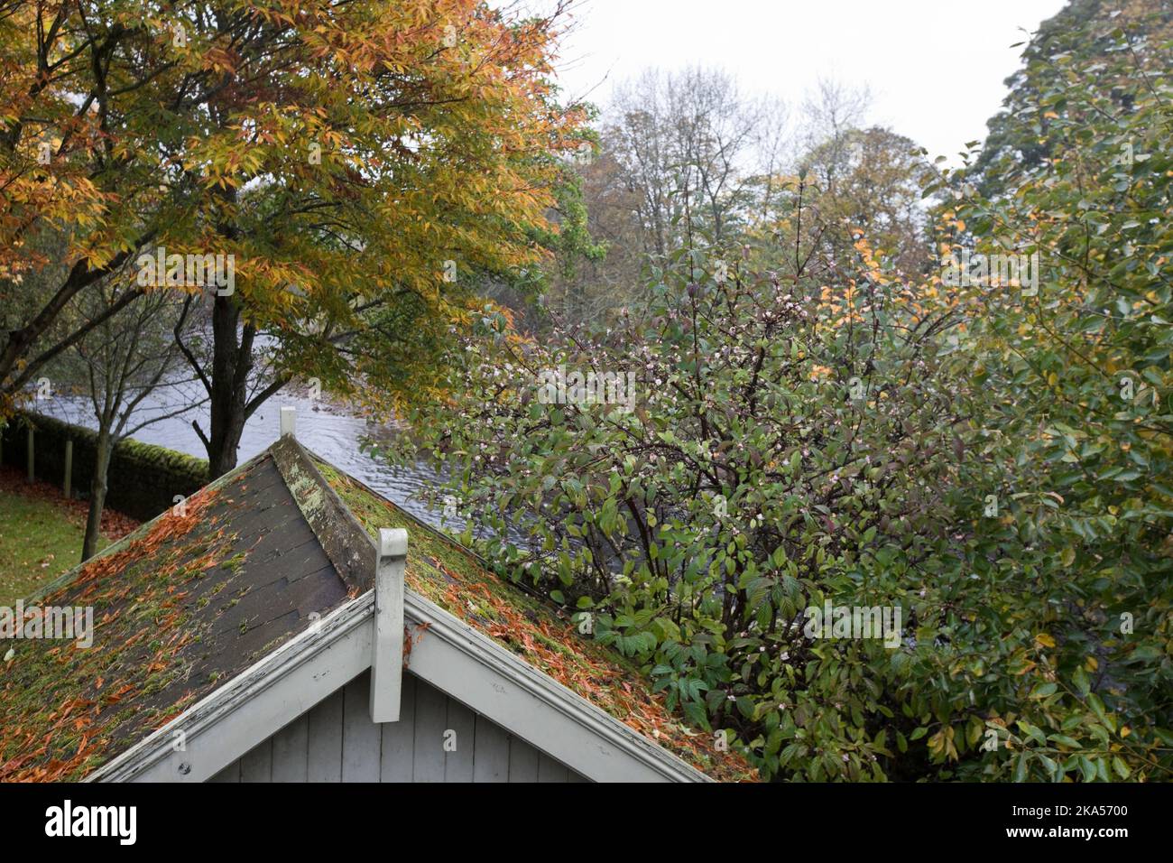 Autumn view in Grinton, North Yorkshire, England, United Kingdom Stock ...