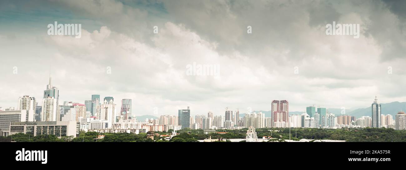 Aerial view of chinese city,shenzhen Stock Photo - Alamy