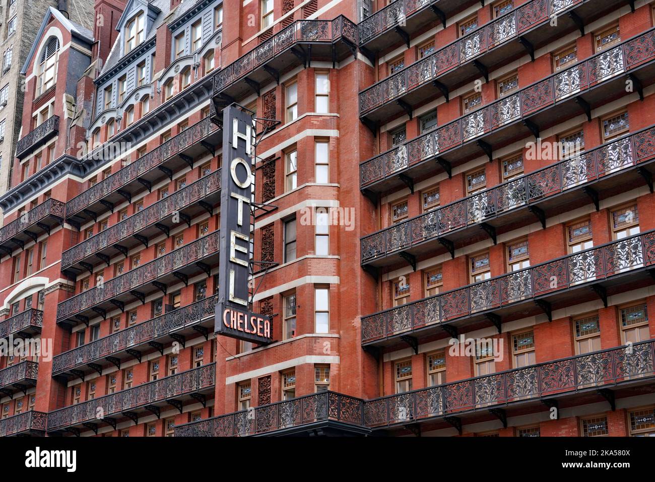 New York, NY - October 2022: Hotel Chelsea in Manhattan, constructed in ...