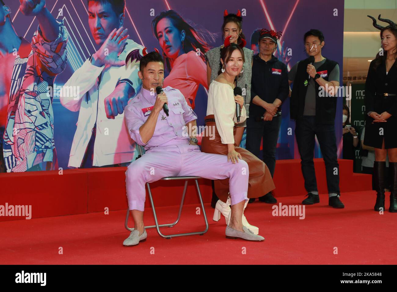 Hong Kong actress and model Natalie Tong Sze-wing and Hong Kong actor ...