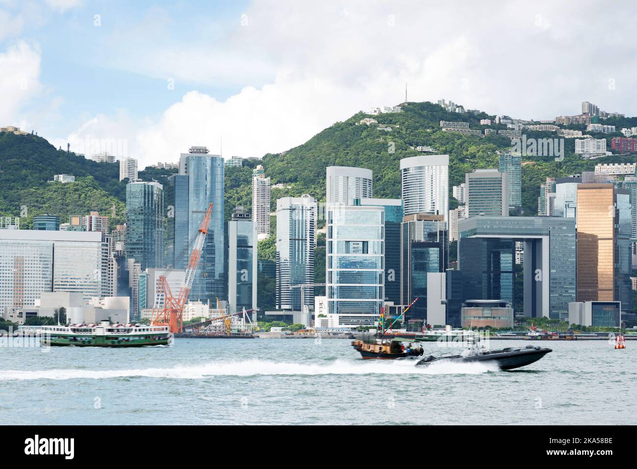Hong Kong harbour Stock Photo - Alamy