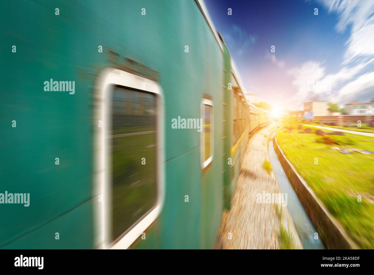 Beautiful scenery railway passing hi-res stock photography and images ...