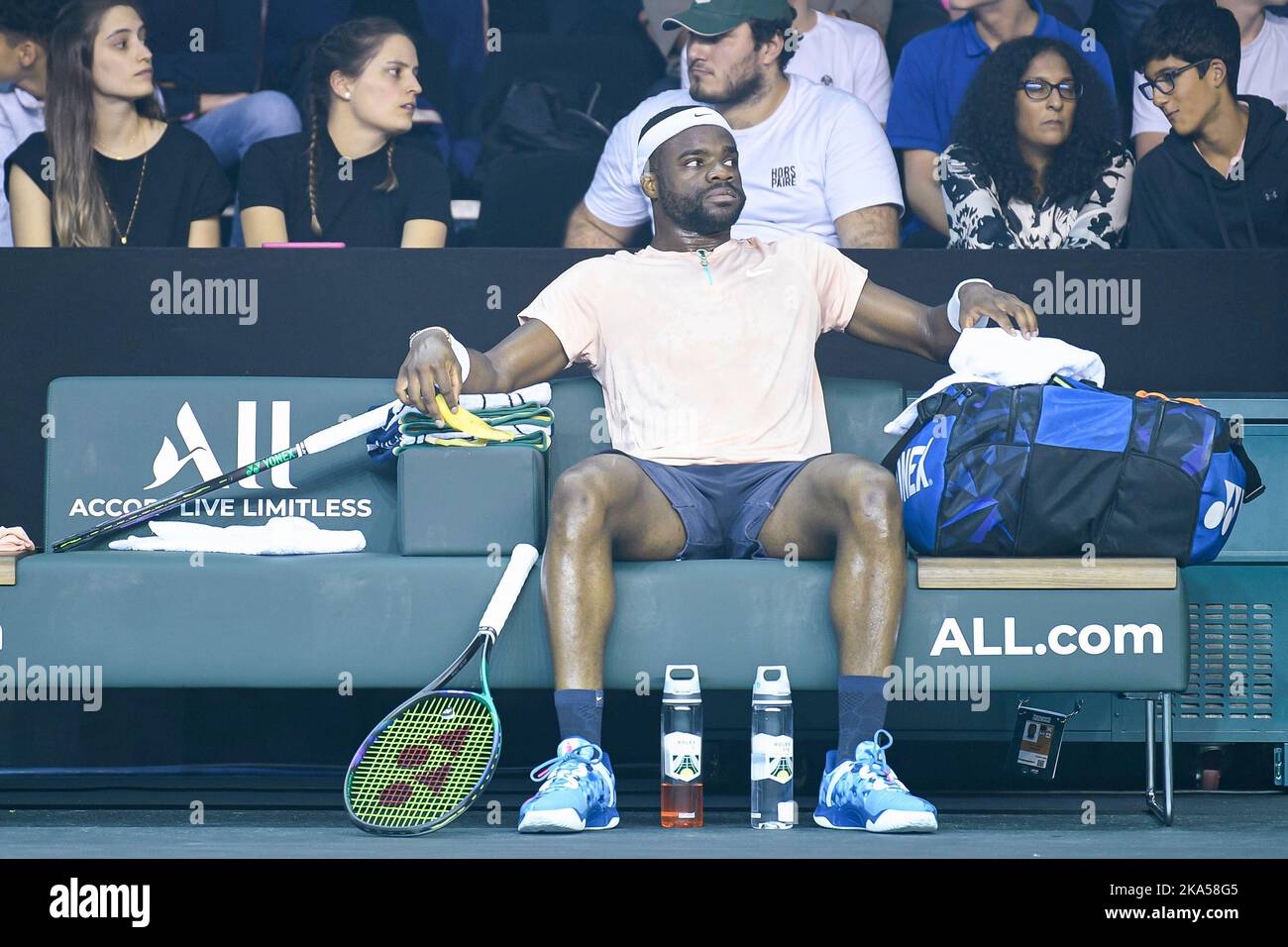 Paris, France. October 31, 2022, Frances Tiafoe of USA during the Rolex ...