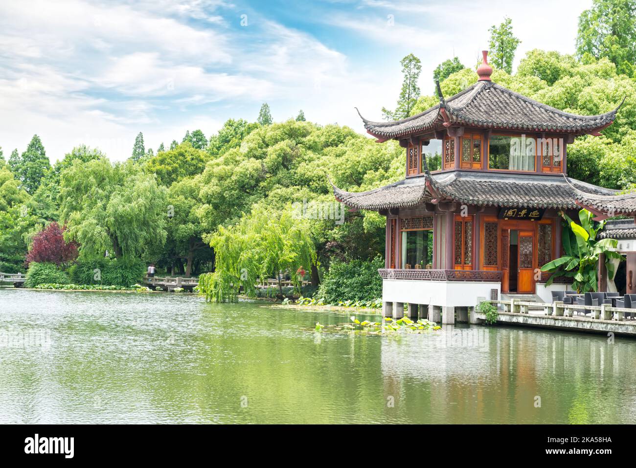 detail of the historic Yuyuan Garden created in the year 1559 by Pan ...