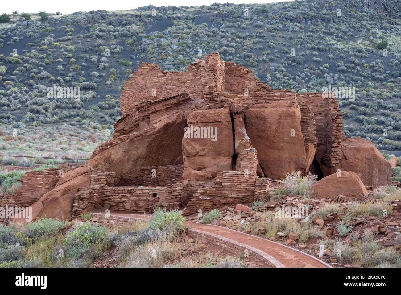 Wupatki National Monument built by the ancient Pueblo in what is now ...