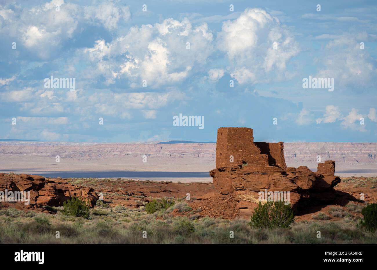The Wukoki ruins complex located in Wupatki National Monument and built ...