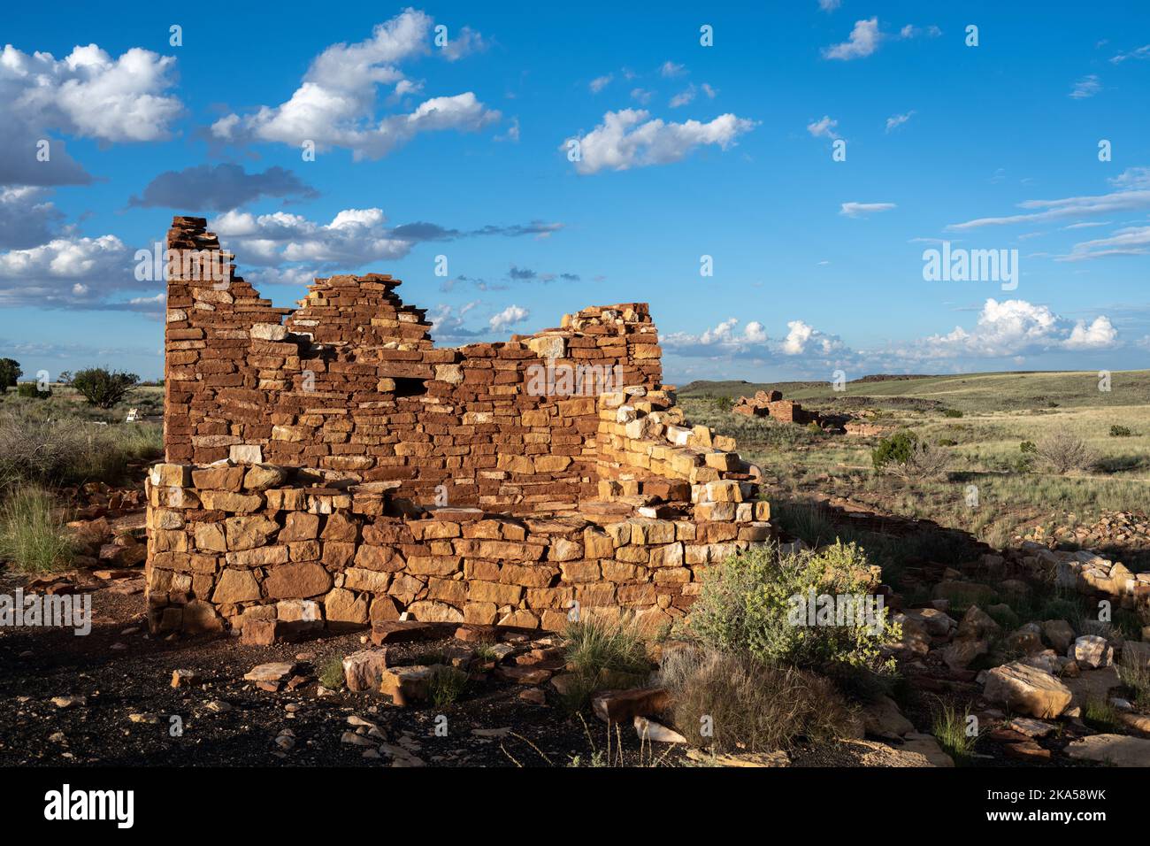 A rock building made by the ancient Pueblo people at Wupatki National ...