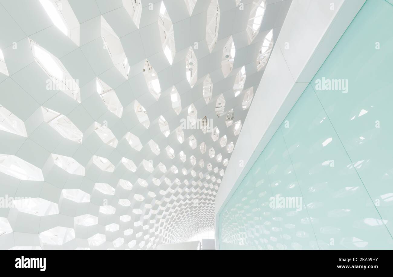 Transparent glass ceiling subway station Stock Photo - Alamy