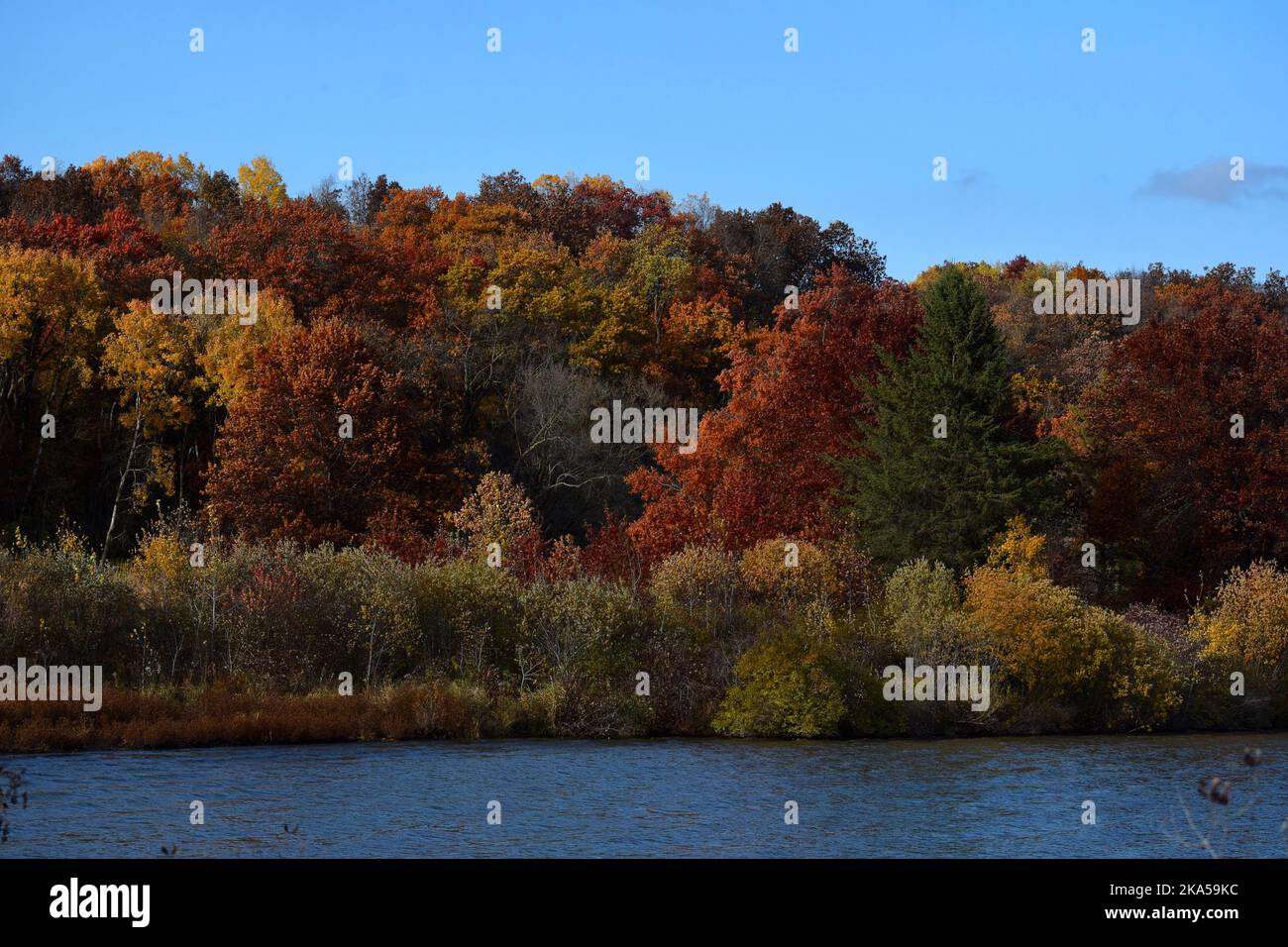 Fall colors in Southwestern Wisconsin Stock Photo - Alamy