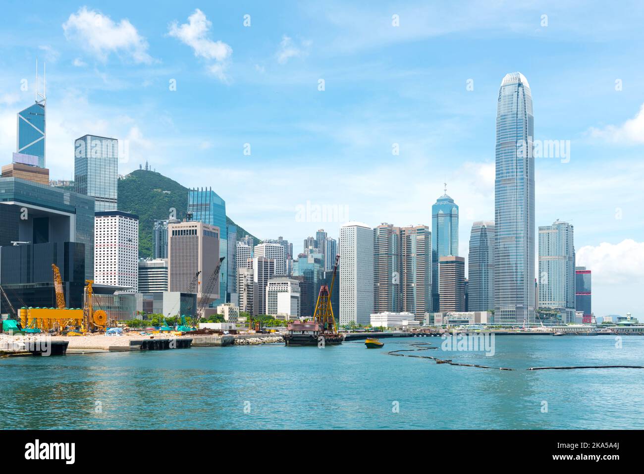 Hong Kong harbour Stock Photo - Alamy