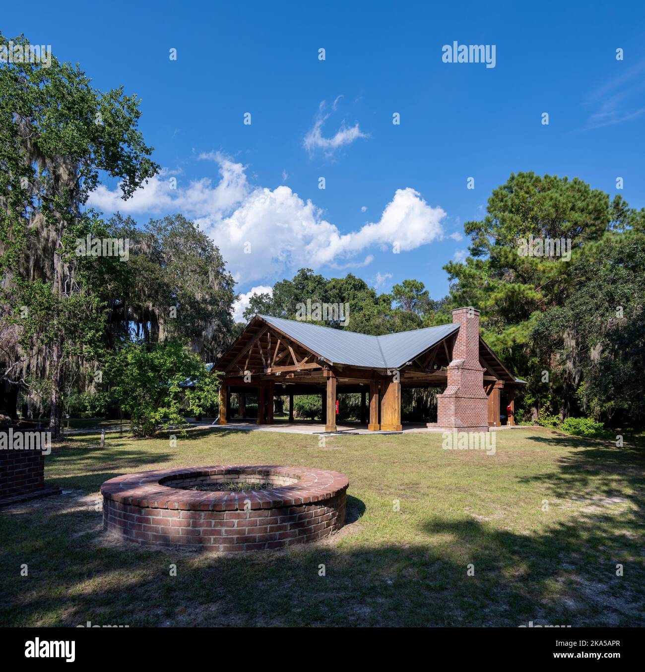 An event pavilion at a park Stock Photo - Alamy