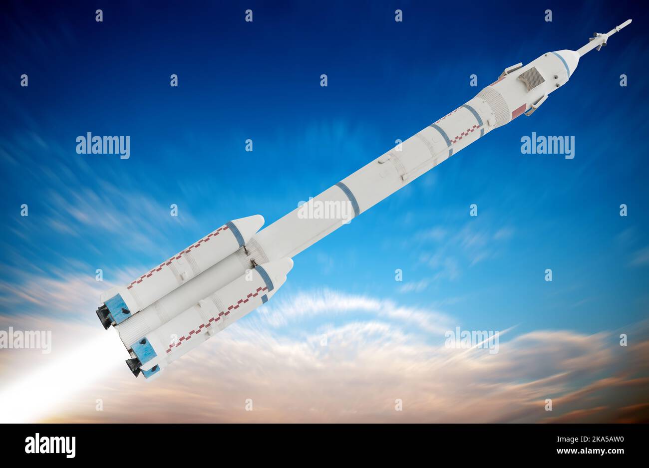 Space shuttle taking off on a mission Stock Photo - Alamy