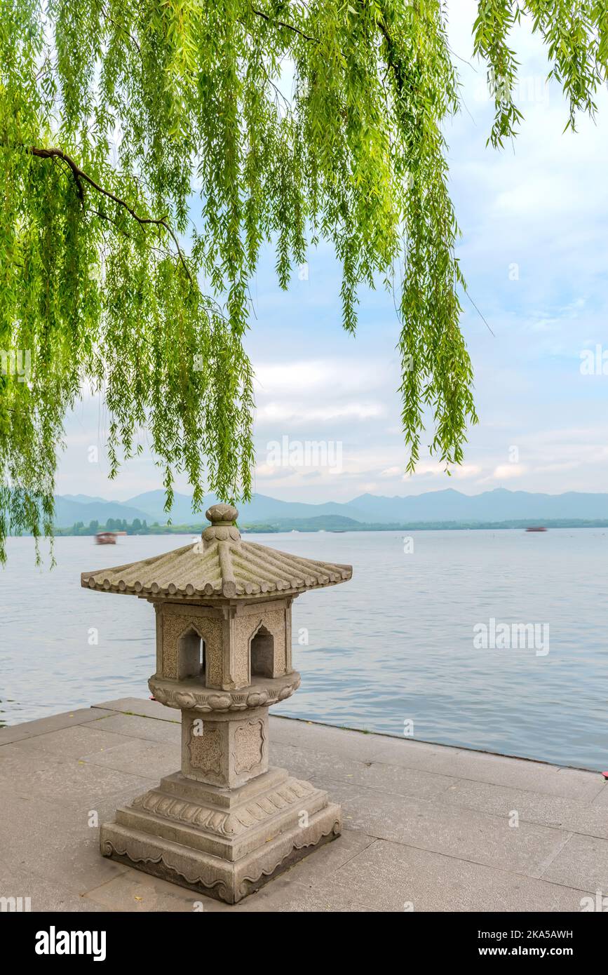 beautiful the west lake scenery in hangzhou,China Stock Photo - Alamy