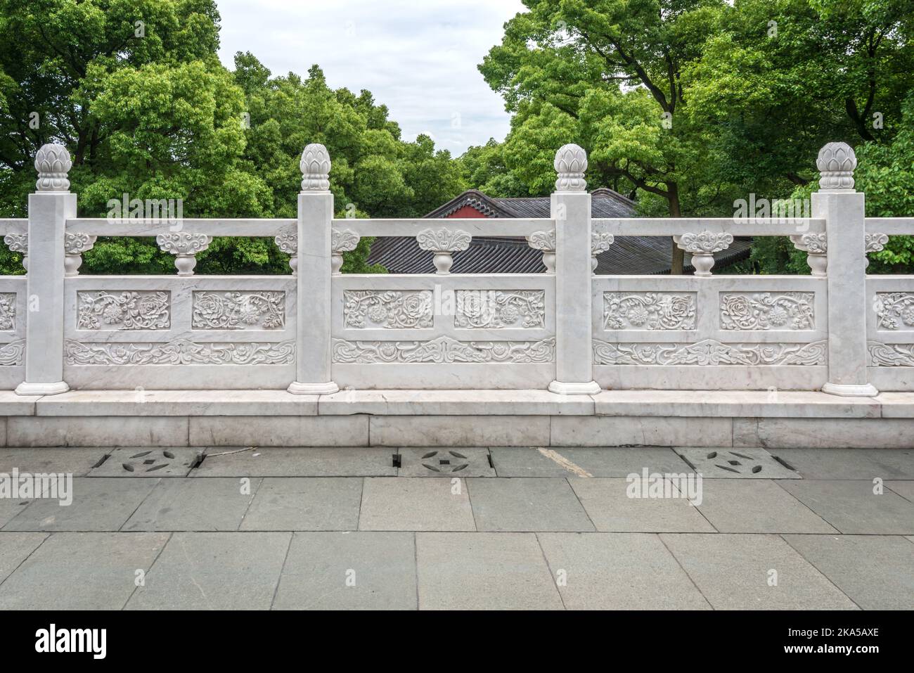 ornamental stone fences Stock Photo - Alamy