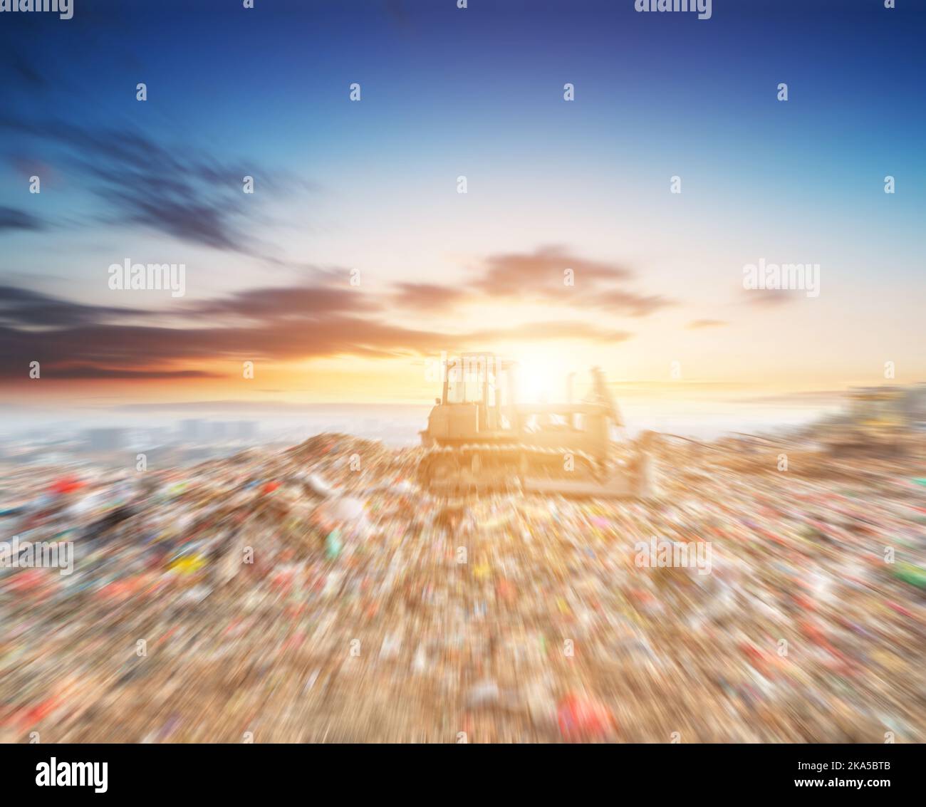 Large heap of garbage inside a processing plant Stock Photo - Alamy