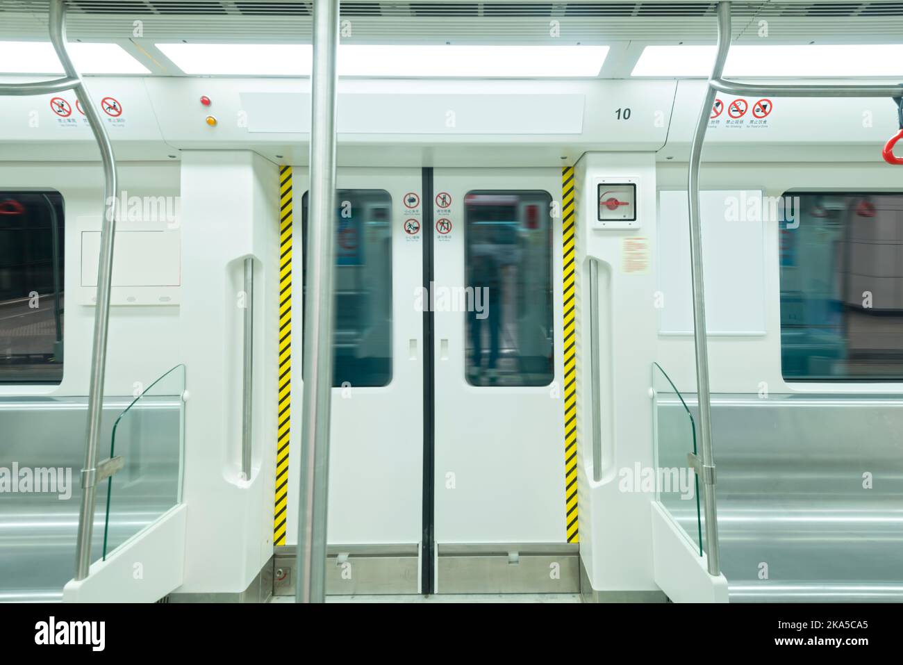 Inside moscow metro carriage hi-res stock photography and images - Alamy