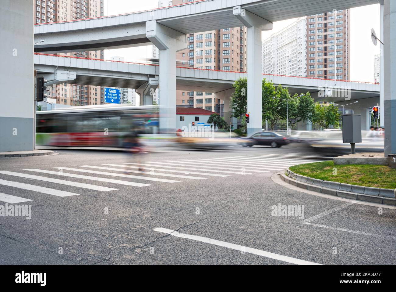 The century avenue of street scene in shanghai Lujiazui,China Stock ...