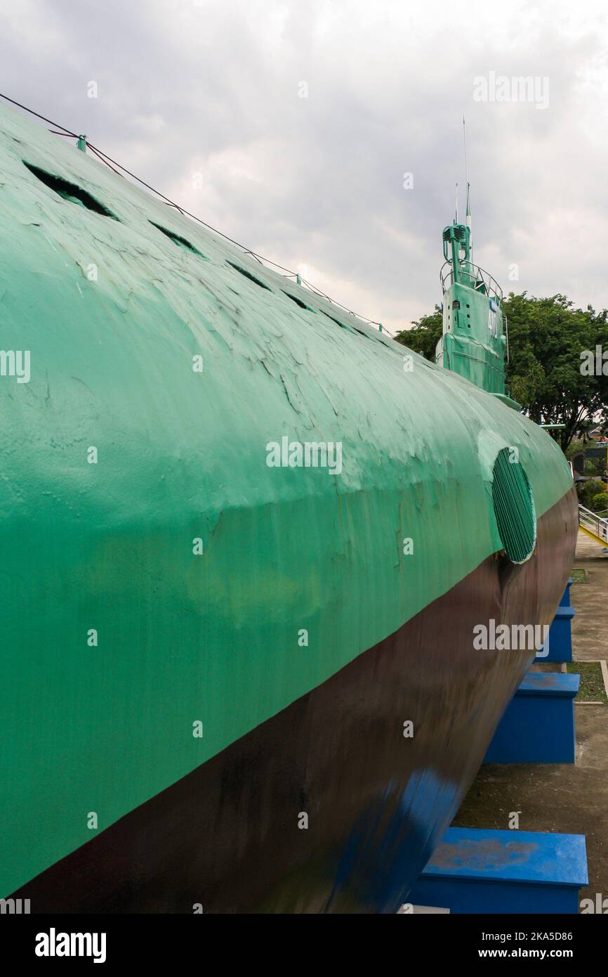Retired and old submarine of Indonesian Navy named Pasopati made in ...