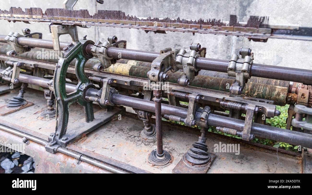 Ancient rusty machine Stock Photo - Alamy