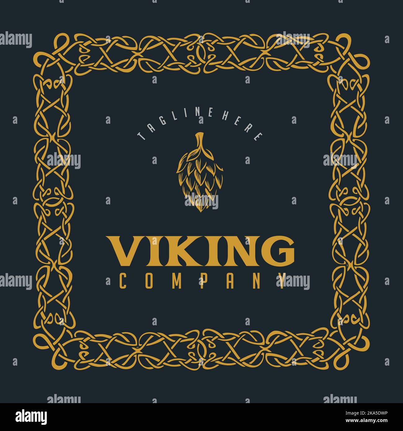 Viking border vintage ornament illustration vector illustrations for ...