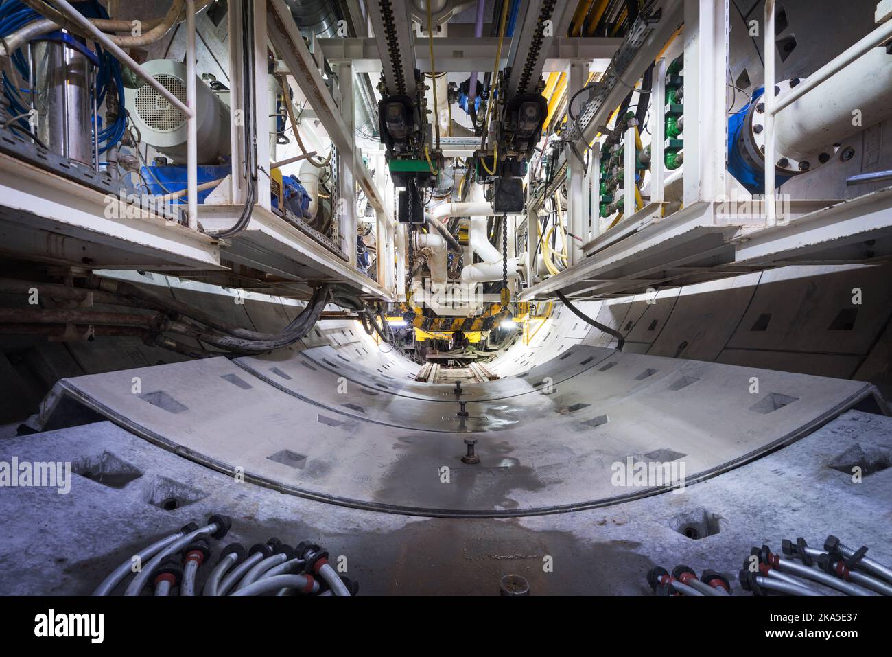 Subway tunnel under construction Stock Photo - Alamy