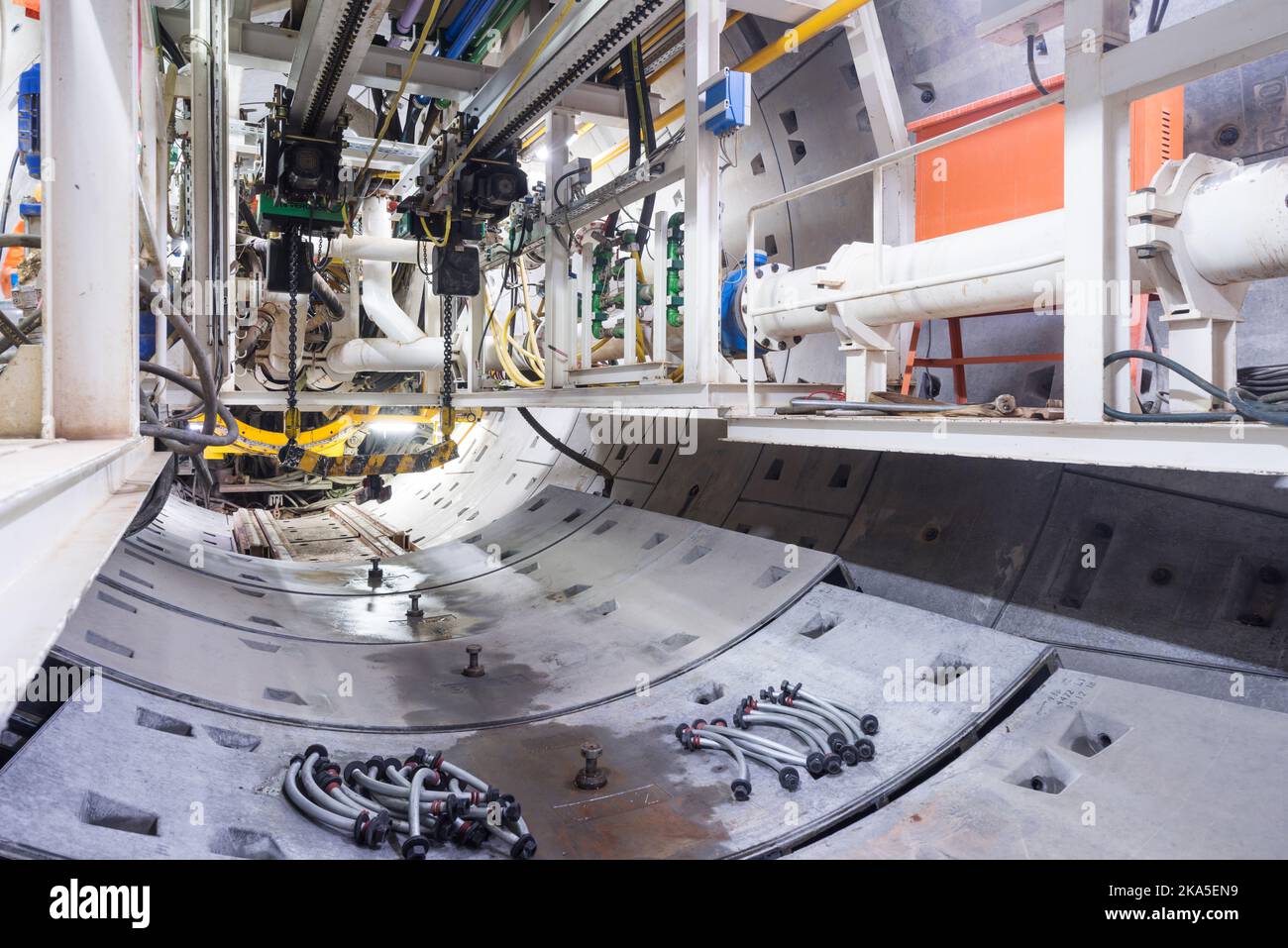 Subway tunnel under construction Stock Photo - Alamy