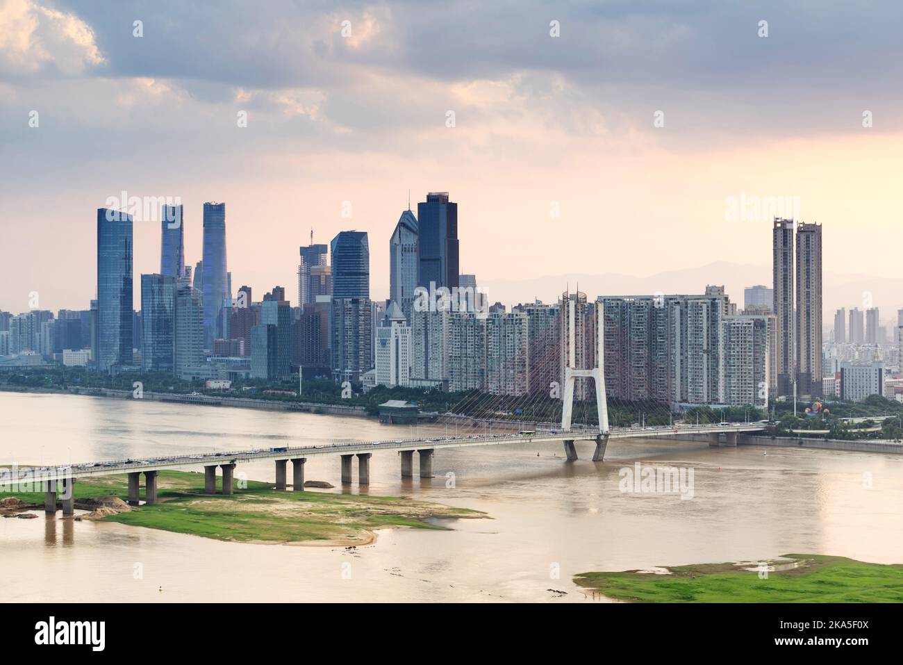 modern city,shanghai skyline in daytime Stock Photo - Alamy