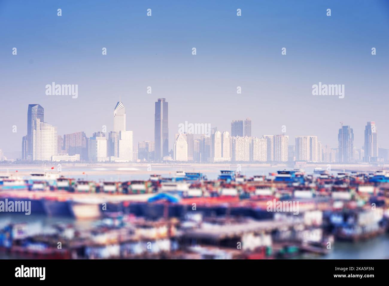 modern city,shanghai skyline in daytime Stock Photo - Alamy
