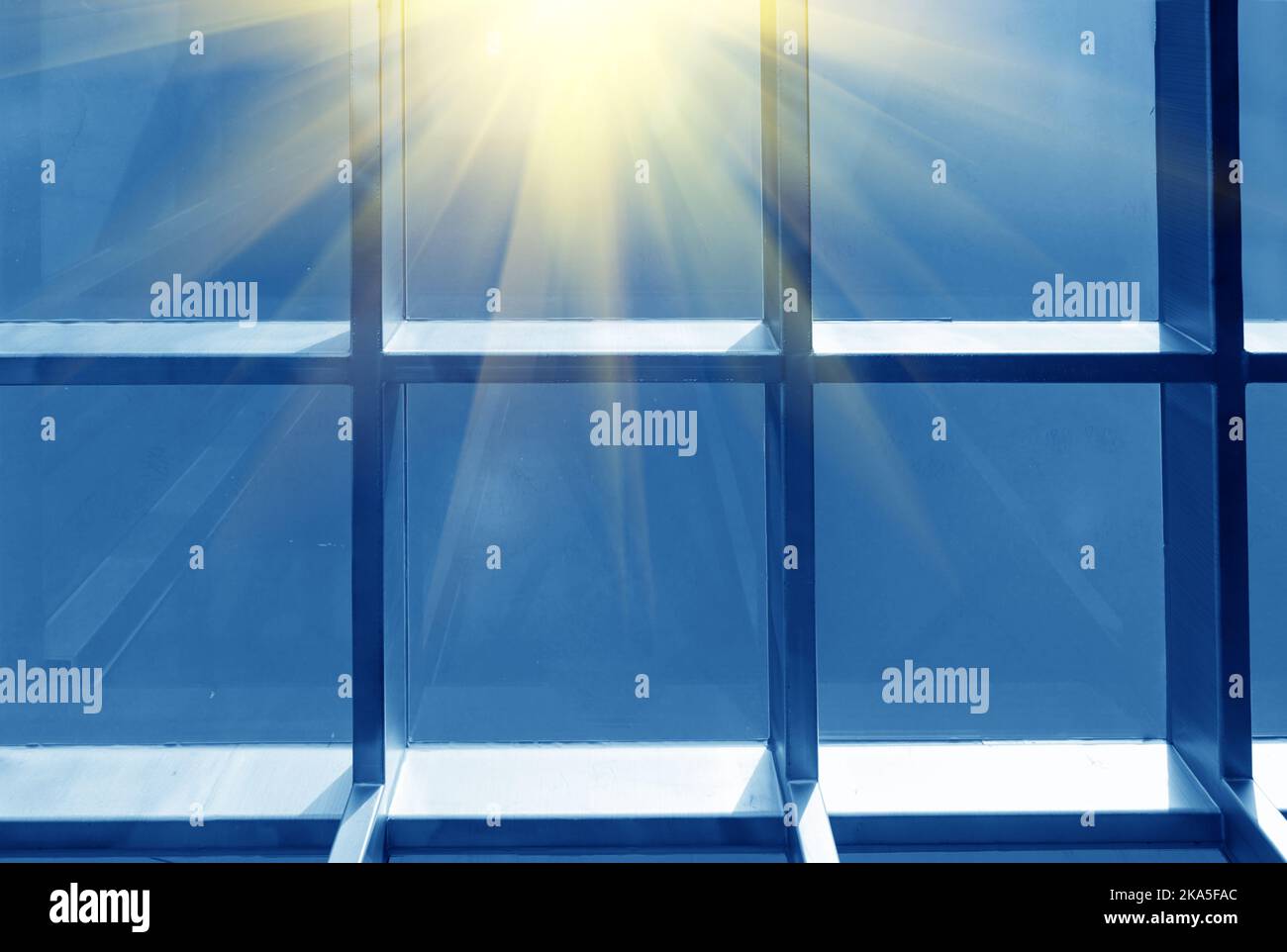 Transparent glass roof of a modern building Stock Photo - Alamy