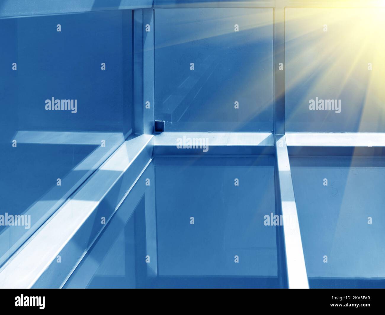 Transparent glass roof of a modern building Stock Photo - Alamy