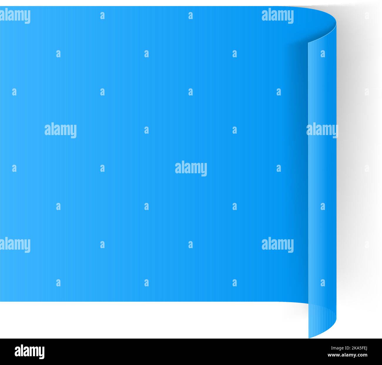Illustration of Blue Paper Notepad with Curling Edge Stock Vector Image ...