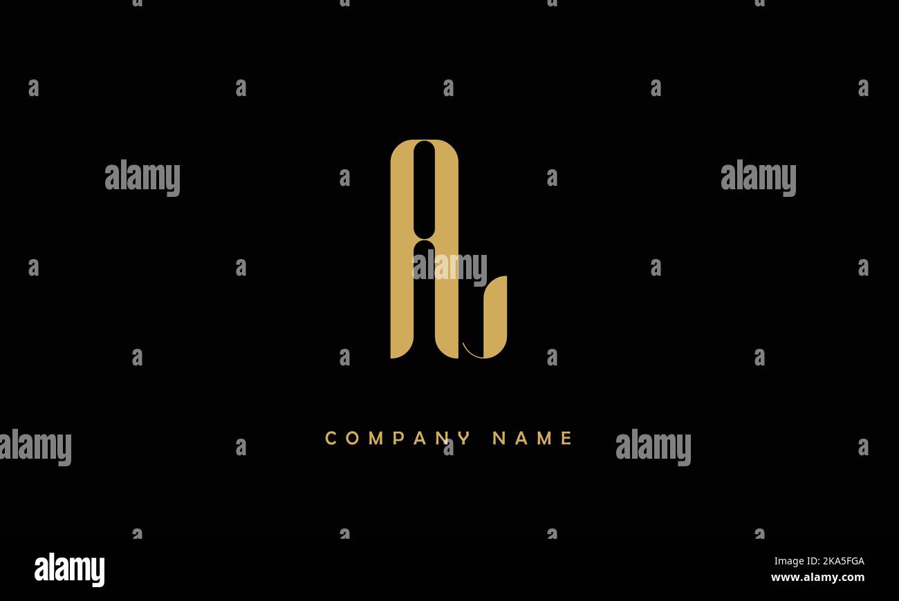 AL, LA Abstract Letters Logo Monogram Stock Vector Image & Art - Alamy