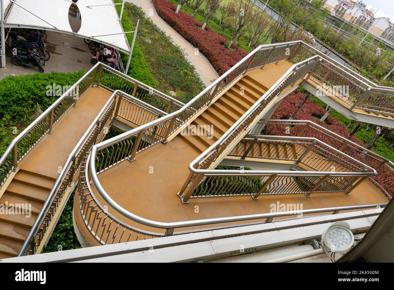 Modern Spiral Staircase in the city Stock Photo - Alamy