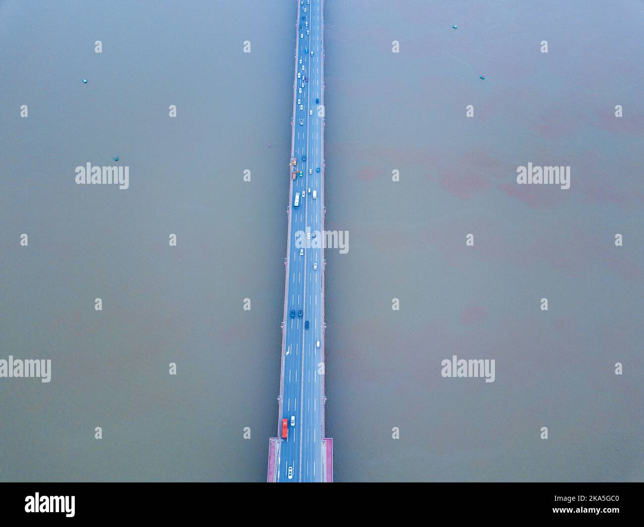 Aerial new bay bridge old hi-res stock photography and images - Alamy
