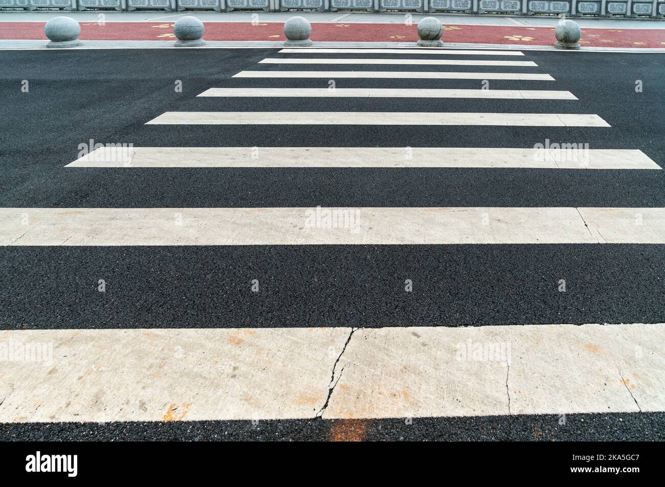 Zebra crossing on outdoor road Stock Photo - Alamy