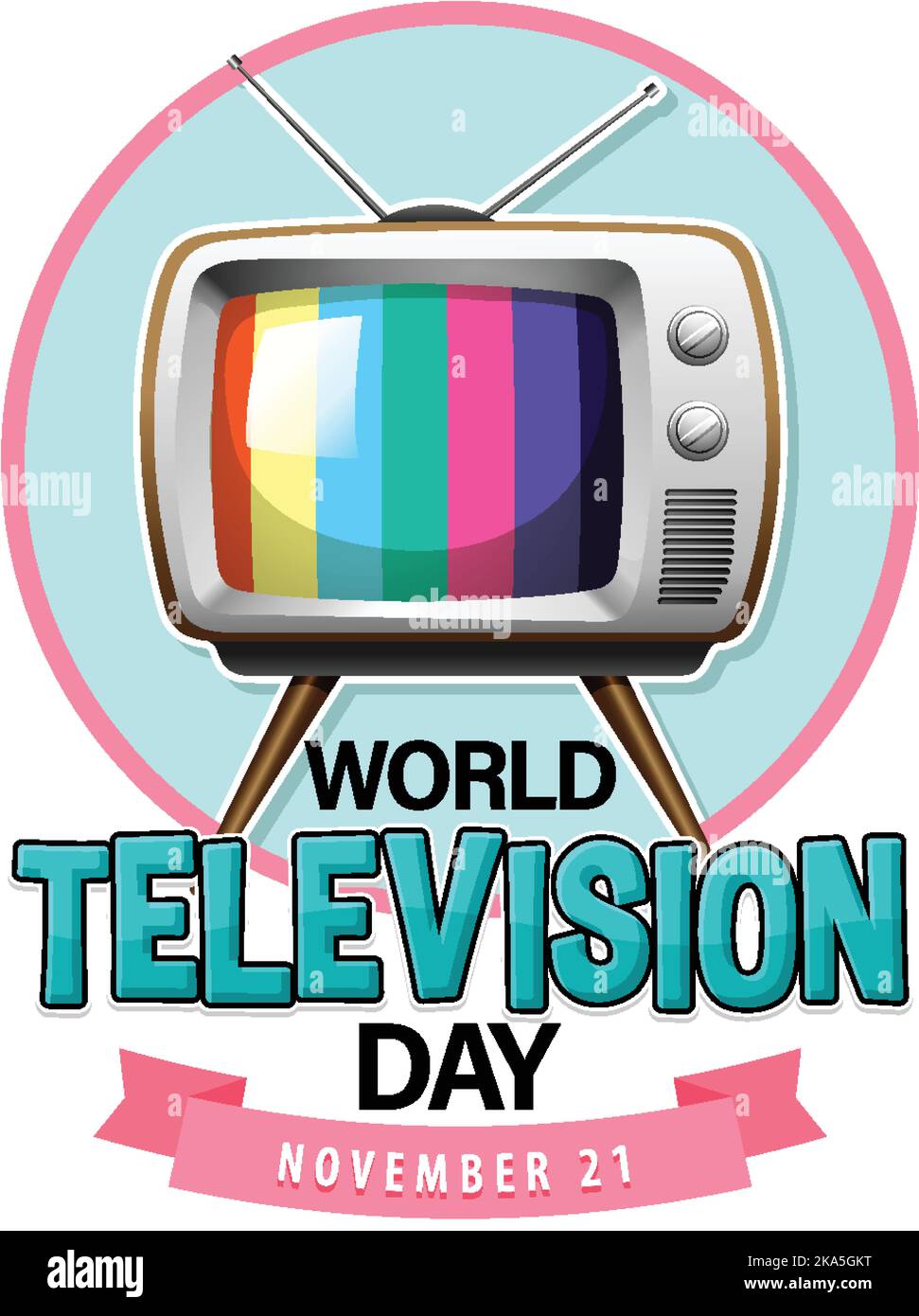 World television day poster design illustration Stock Vector Image ...