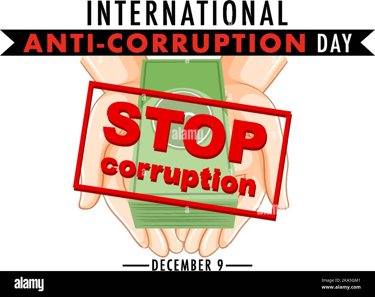 International Anti corruption day poster design illustration Stock Vector Image & Art - Alamy