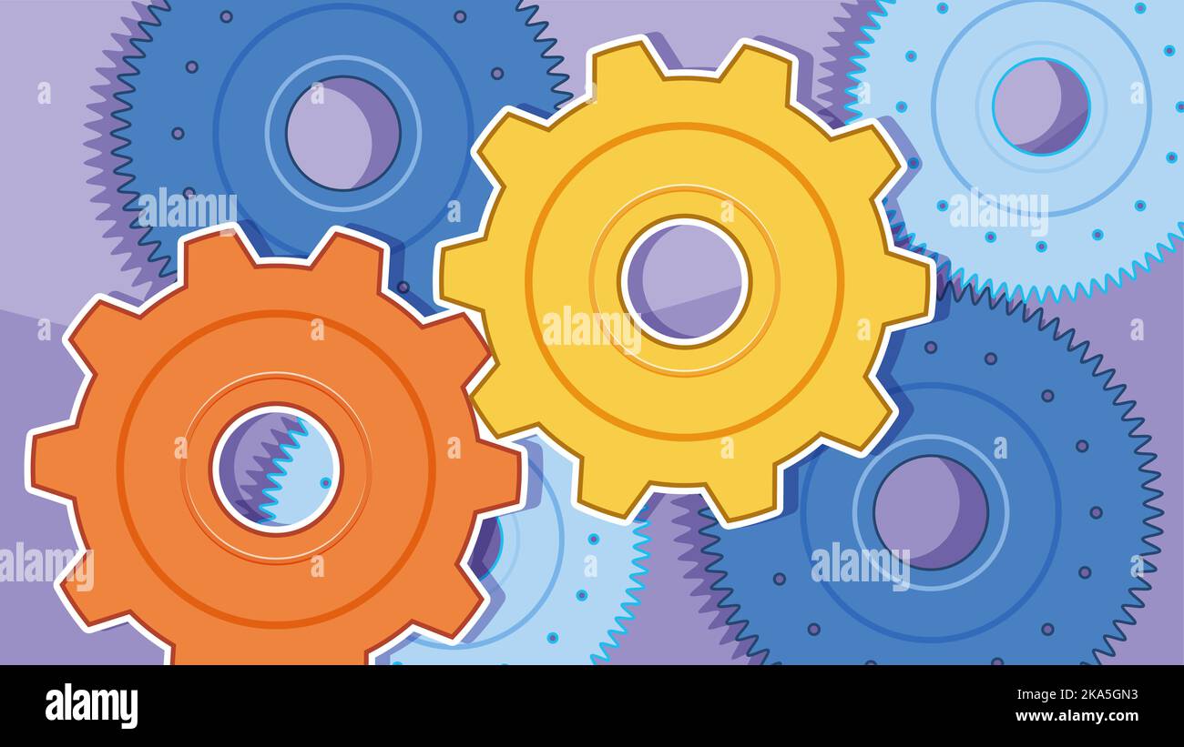 Machine gears background vector illustration Stock Vector Image & Art ...