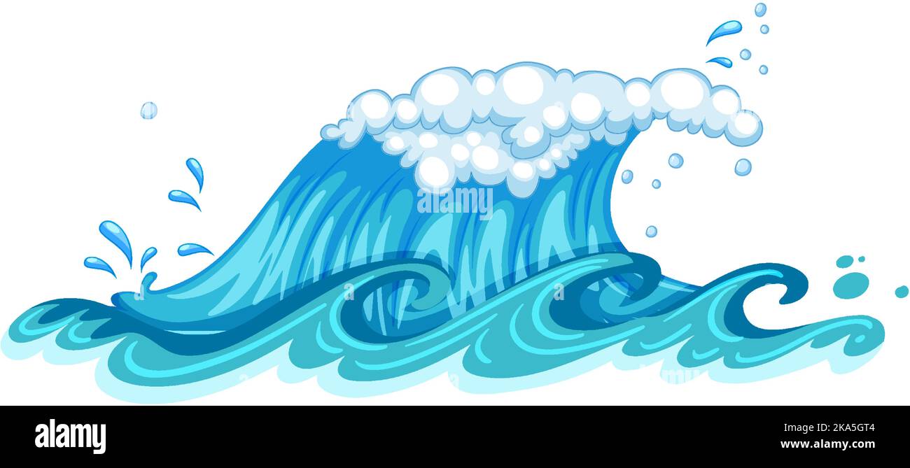 Splash ocean waves isolated illustration Stock Vector Image & Art - Alamy