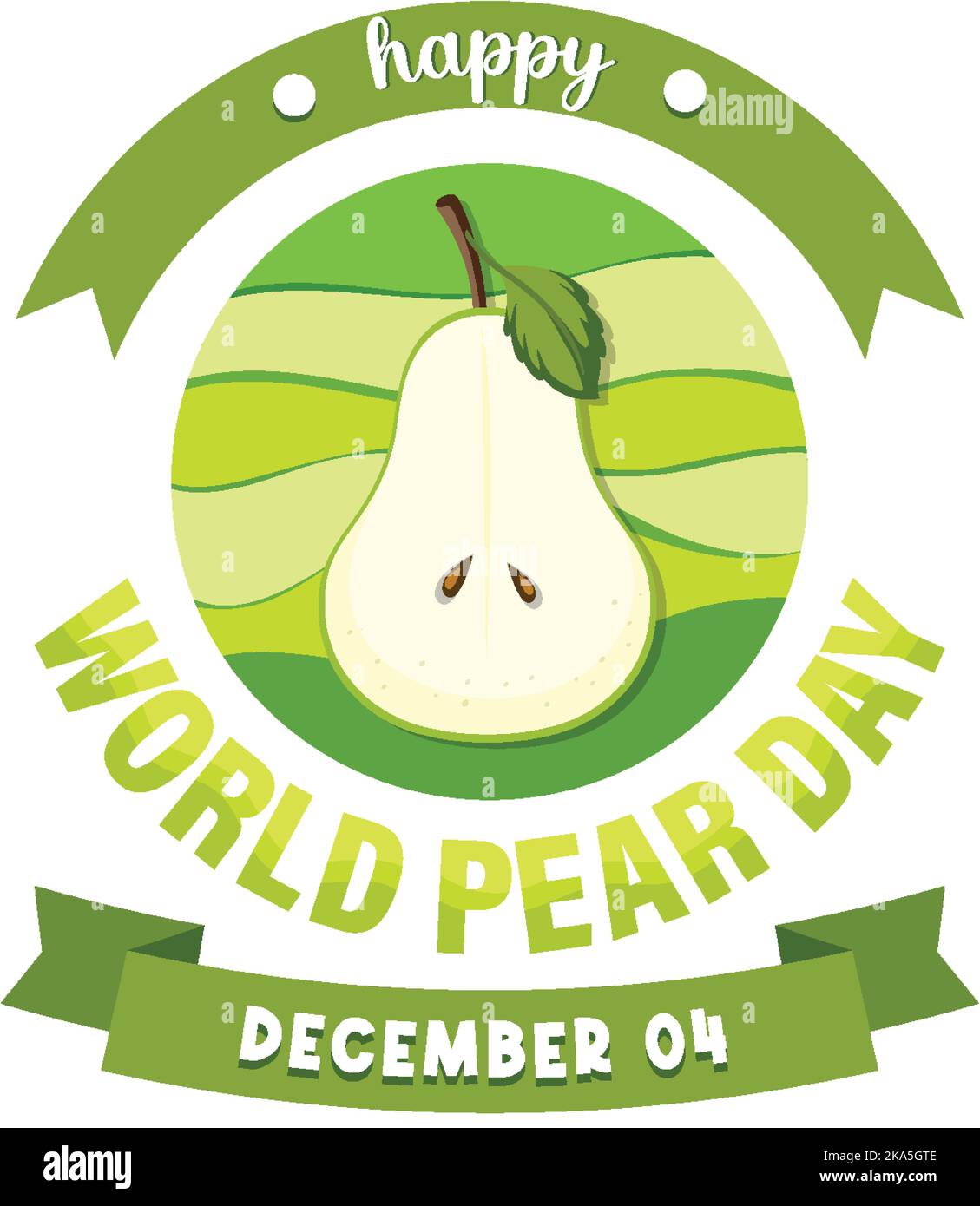 World pear day text for banner or poster design illustration Stock ...