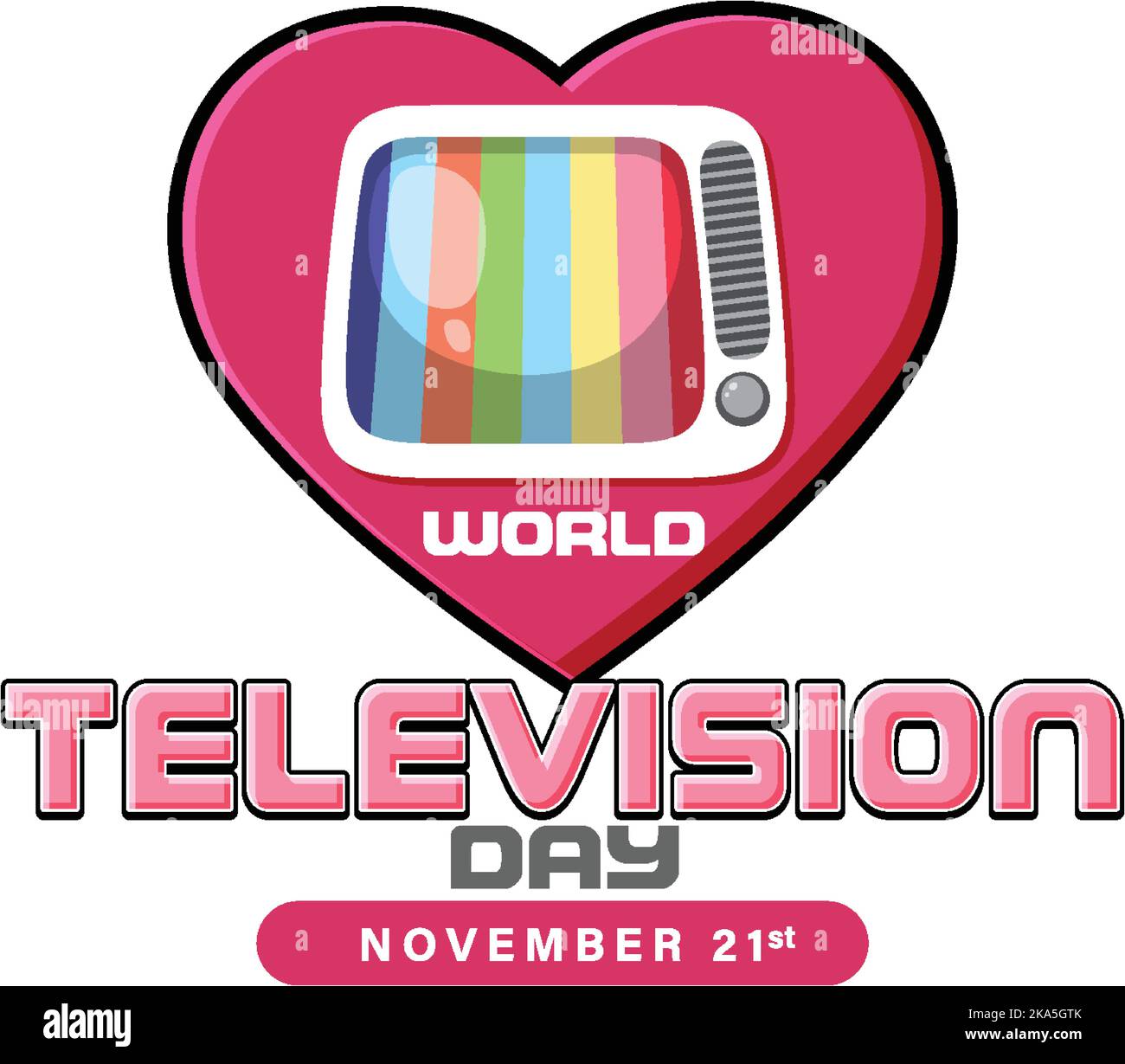 World television day poster hi-res stock photography and images - Alamy