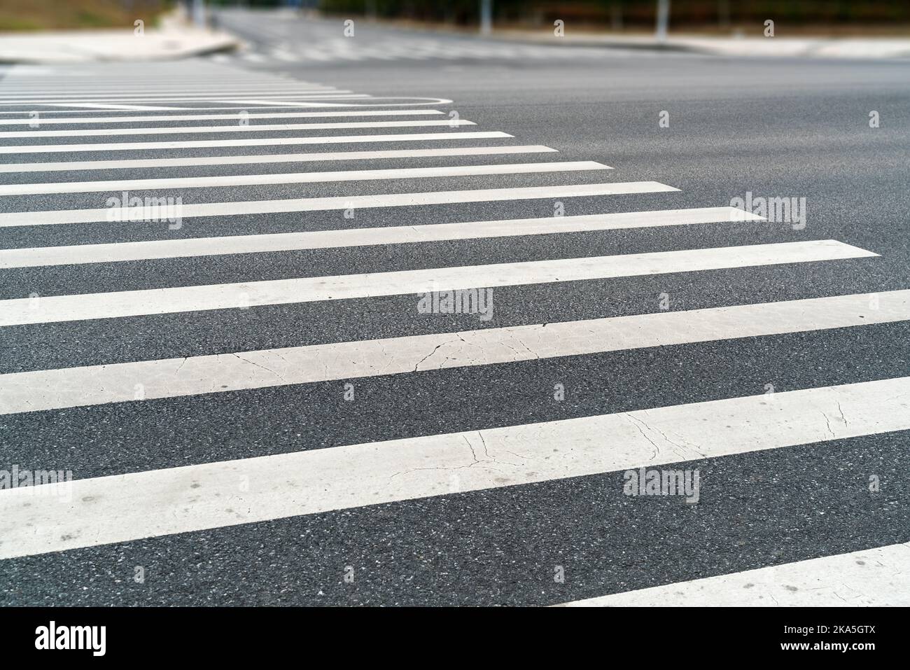Zebra crossing on outdoor road Stock Photo - Alamy