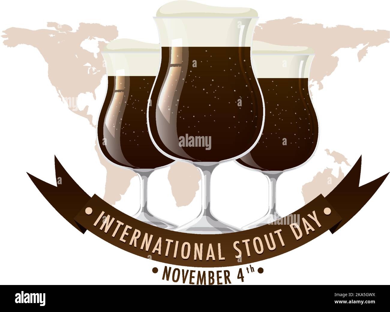 International Stout Day Banner Design illustration Stock Vector Image ...
